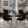 House of Hampton® 5-Piece Round Glass Dining Table Set | Wayfair